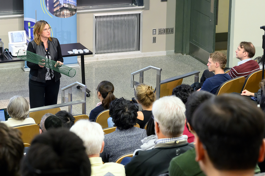 Angela Belcher delivers 2023 Dresselhaus Lecture on evolving organisms for new nanomaterials ...